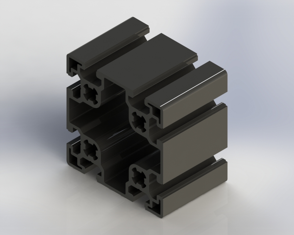 PROFILE 90X90 A-FRAME, MATERIAL: 6063-T5, POWDER COAT NATURAL ANODIZED ...