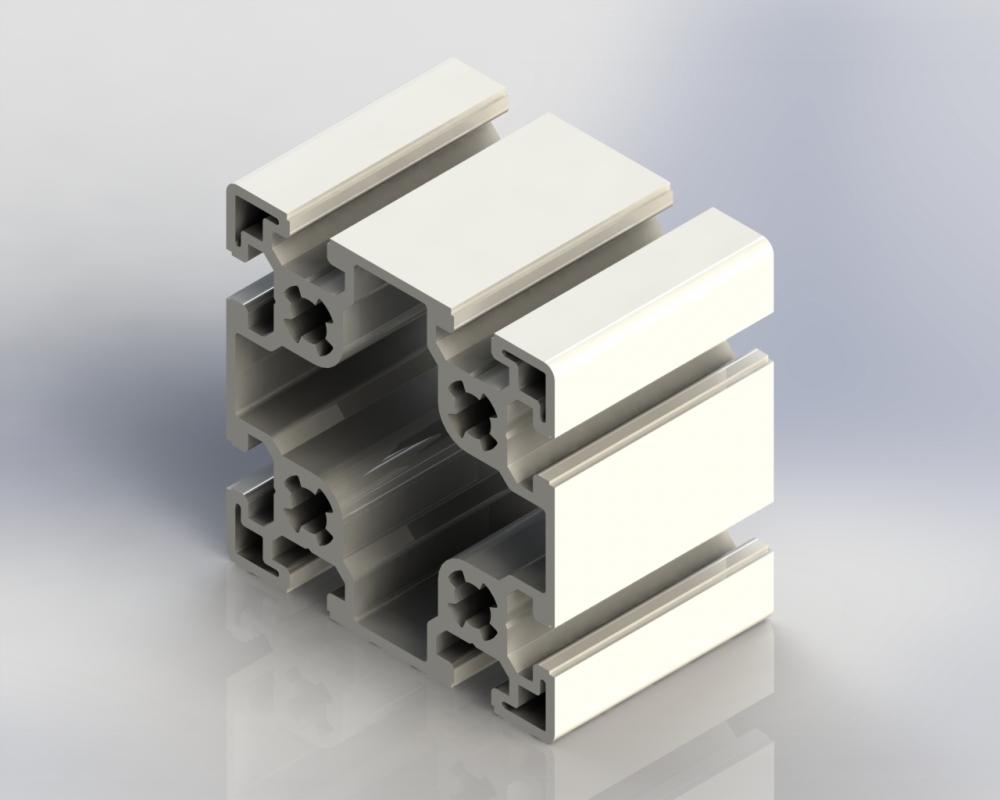 PROFILE 90X90 A-FRAME, MATERIAL: 6063-T5, POWDER COAT NATURAL ANODIZED ...